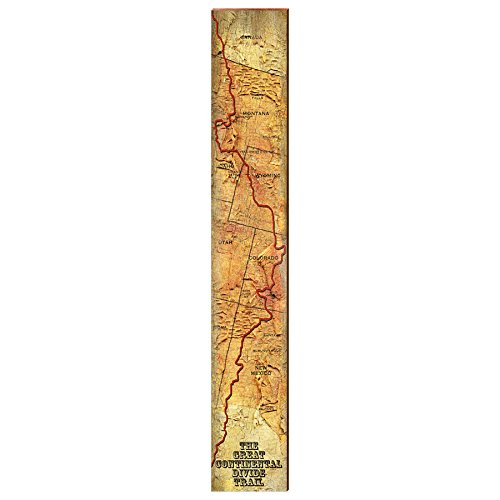 Continental Divide Trail Map | Wall Art Print on Real Wood – Mill Wood Art