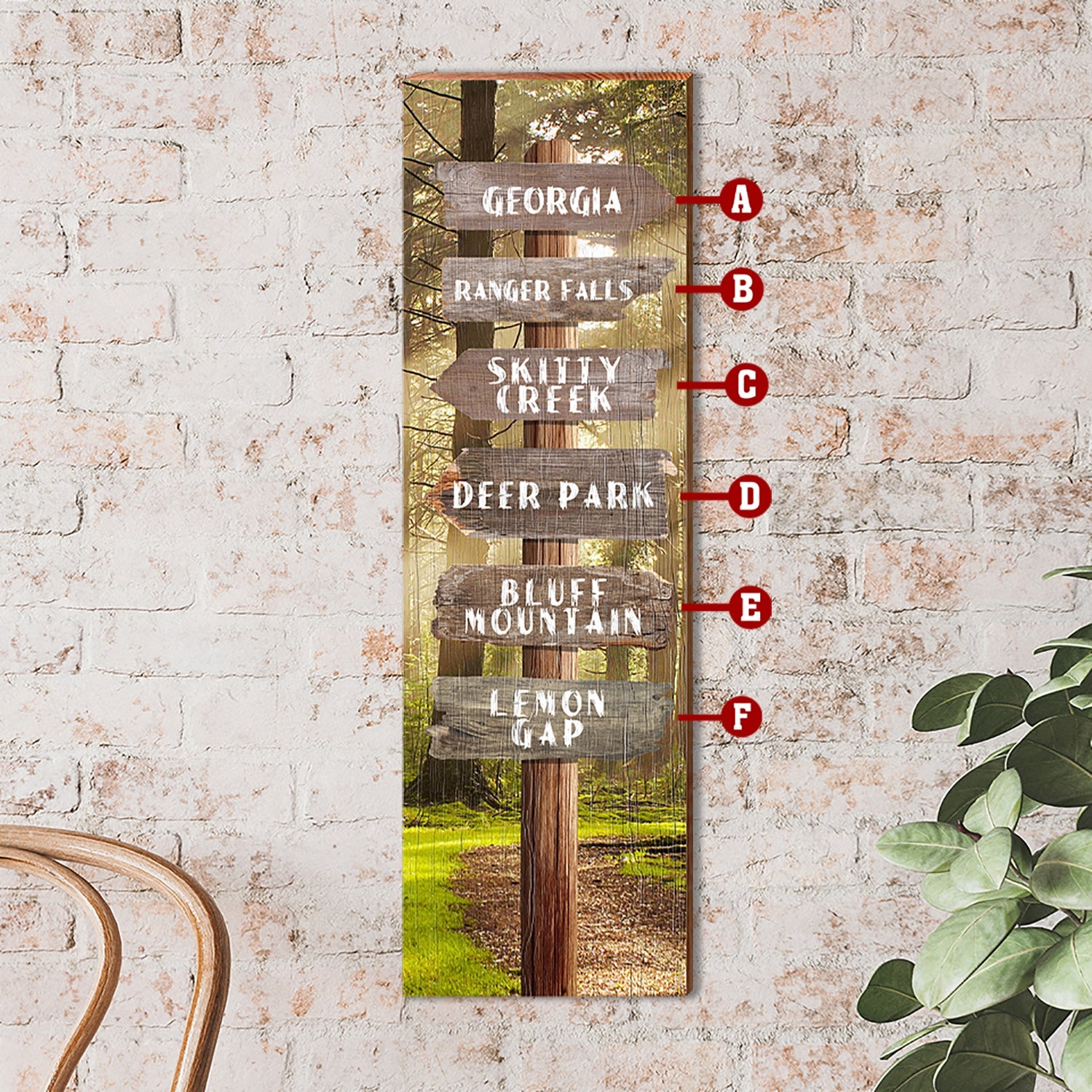 Rustic Directional Signs