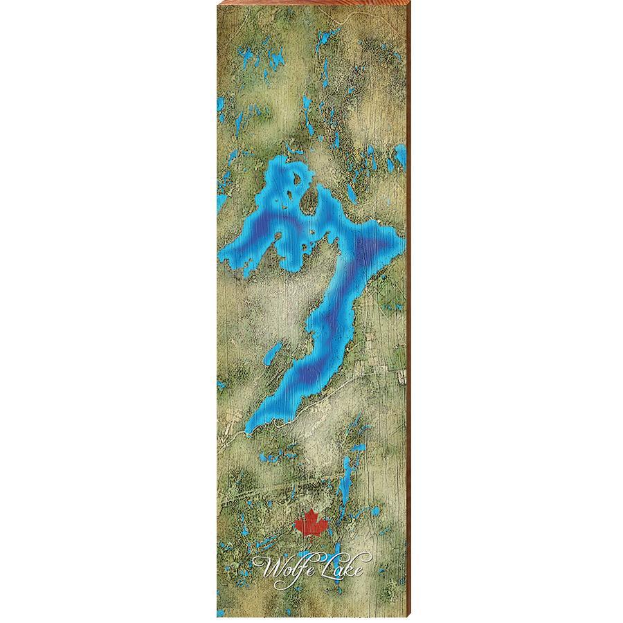 Wolfe Lake, Canada Satellite Map – Mill Wood Art