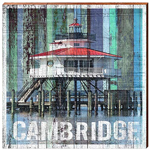 Choptank River Lighthouse, Cambridge, Massachusetts Wooden Sign | Wall ...