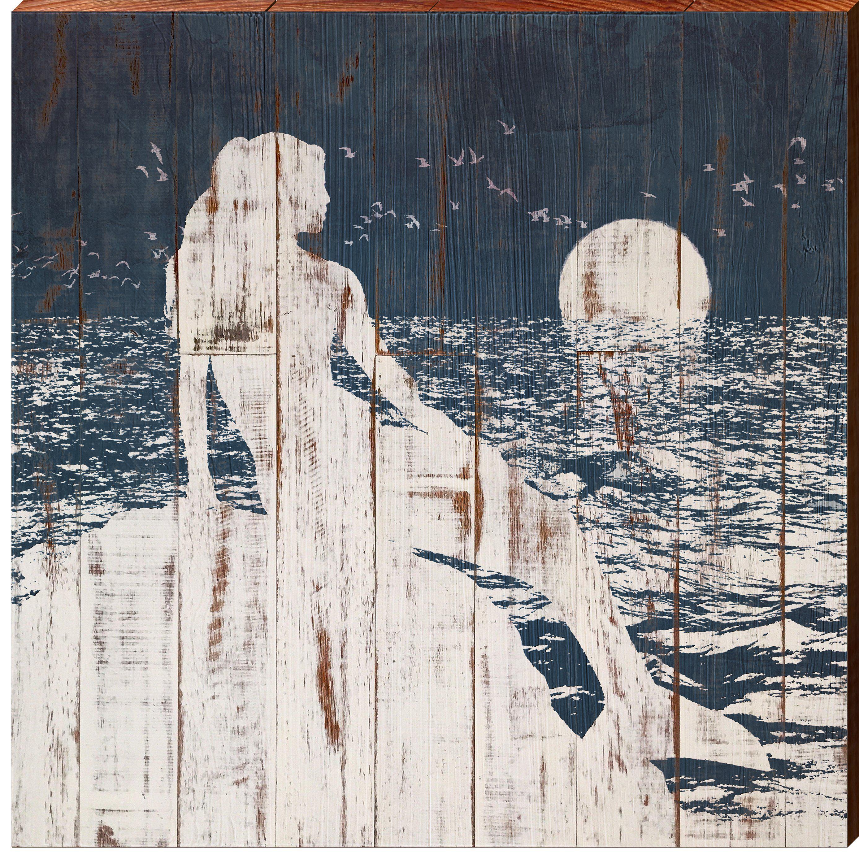 Minimalist Mermaid - | Wall Art Print on Real Wood – Mill Wood Art