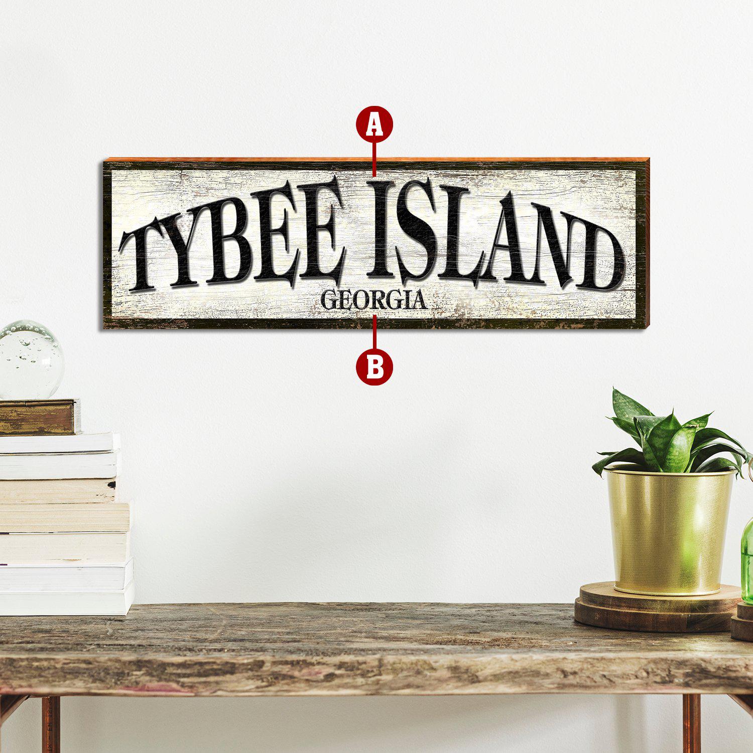 Personalized Black and White Wooden Town Name Sign | Wall Art Print on ...