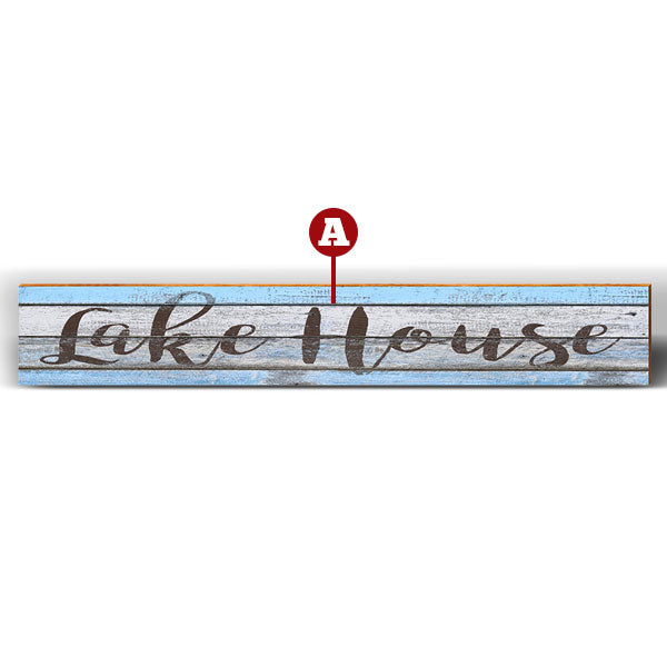 Blue and White Distressed Ship Lap Sign | Customizable | Wall Art Print ...